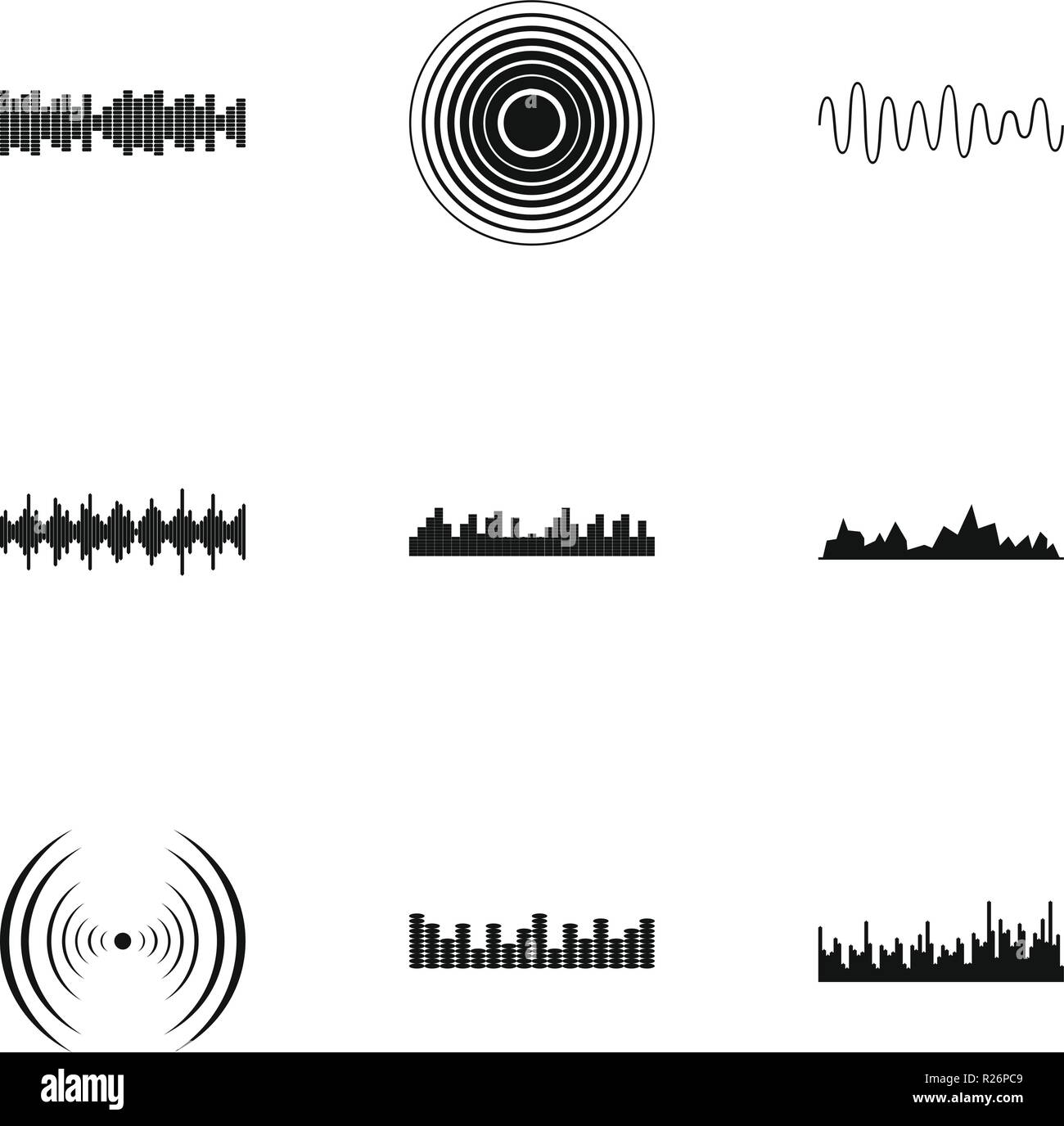 Knock icons set. Simple set of 9 knock vector icons for web isolated on ...