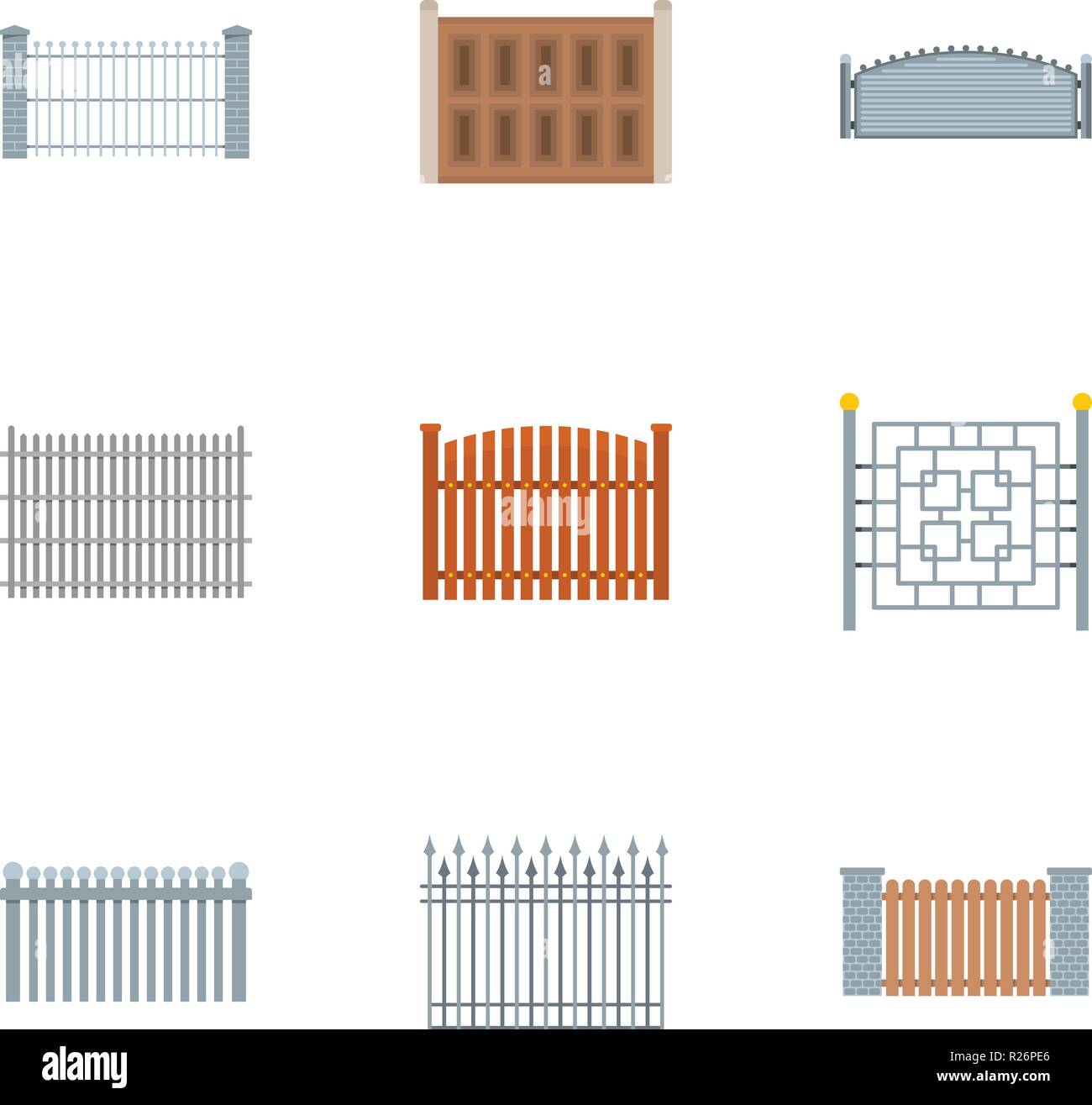 Compound icons set. flat set of 9 compound vector icons for web ...
