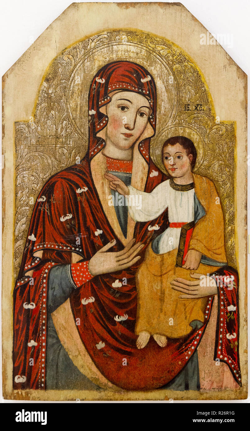 Icon of the virgin eleousa hi-res stock photography and images - Alamy