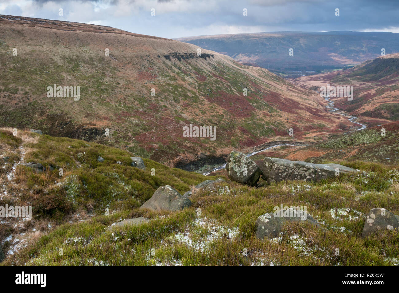 Crowden great brook valley hi-res stock photography and images - Alamy