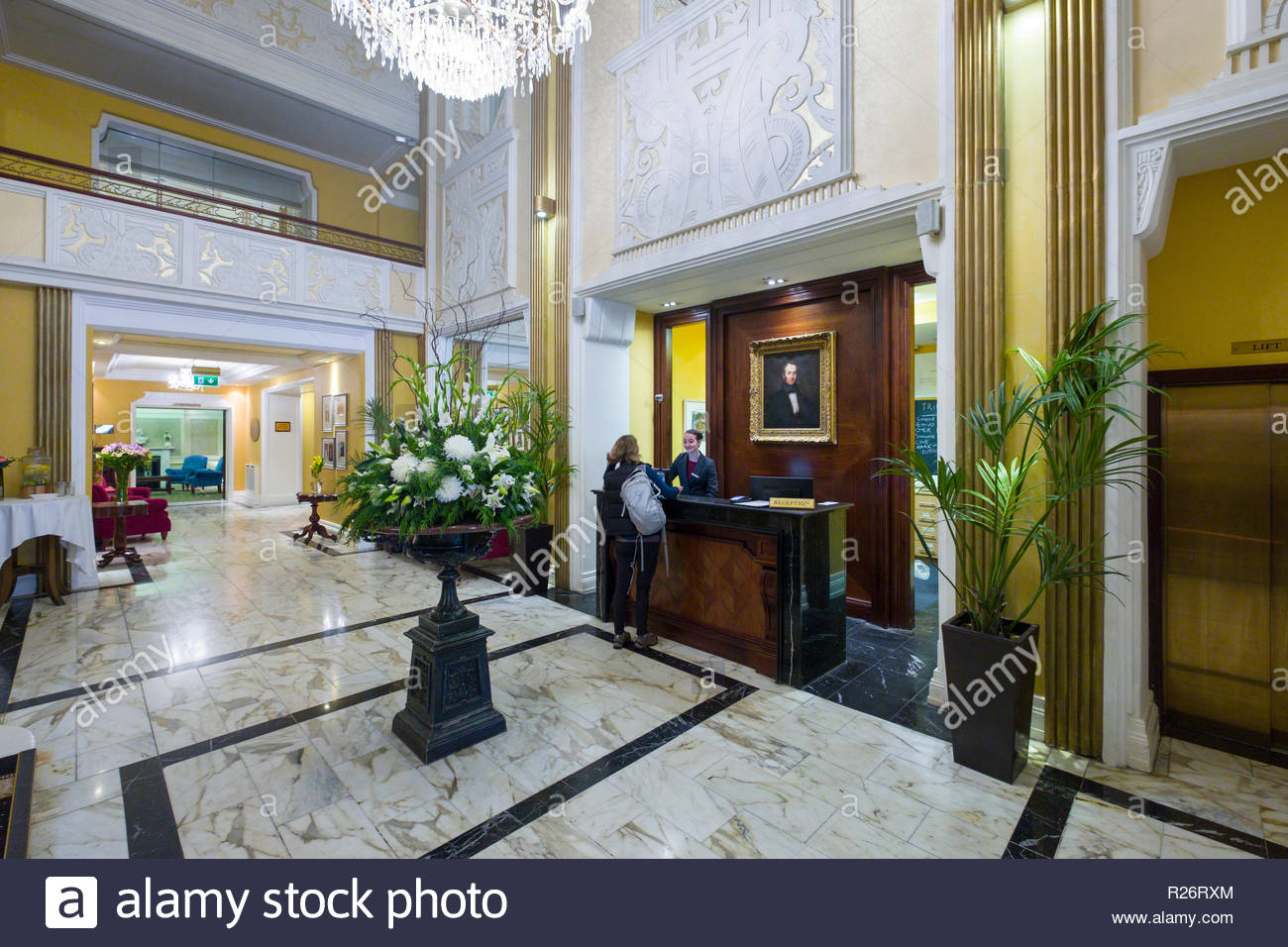Hotel Lobby Reception Desk Stock Photos & Hotel Lobby Reception Desk ...
