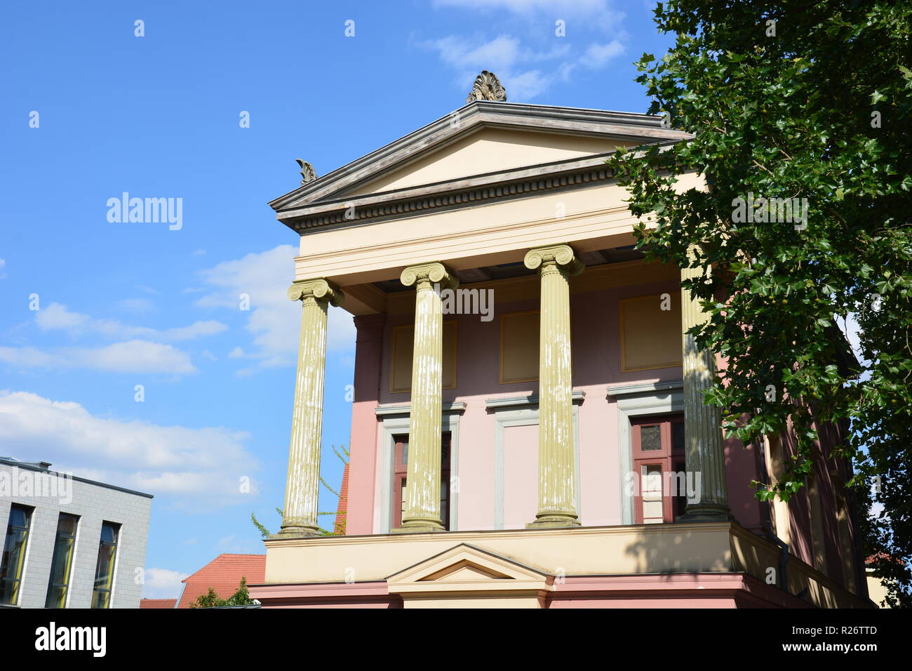 View in the historical town of Weimar, Thuringia, Germany Stock Photo ...