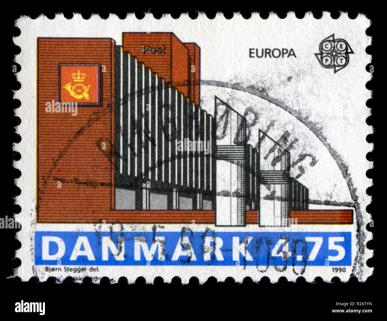 Postmarked stamp from Denmark in the Europa (C.E.P.T.) 1990 - Post ...