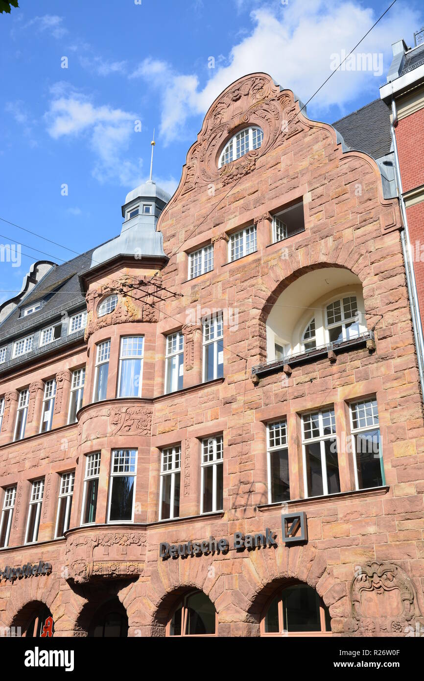 View in the historical town of Weimar, Thuringia, Germany Stock Photo ...
