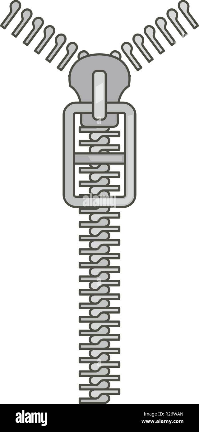 Long zip icon. Cartoon illustration of long zip vector icon for web Stock Vector Image & Art - Alamy