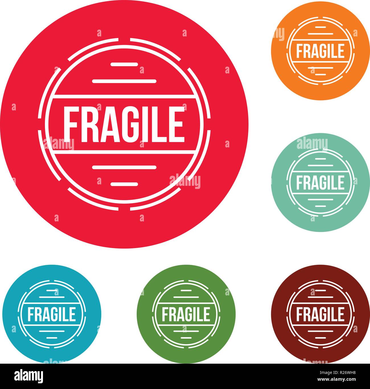 Fragile logo. Simple illustration of fragile vector logo for web Stock ...