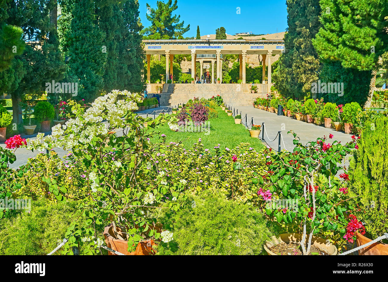 The lush greenery and bright flowers of Mussala Gardens, famous for ...