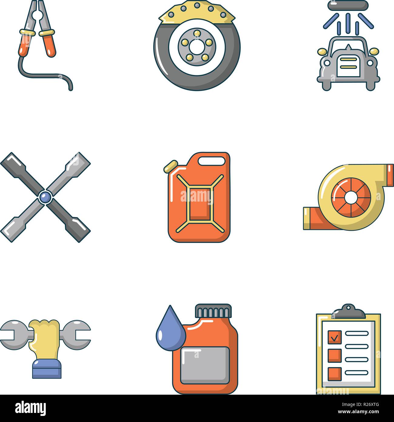 Auto refresh icons set, flat style Stock Vector Image & Art - Alamy