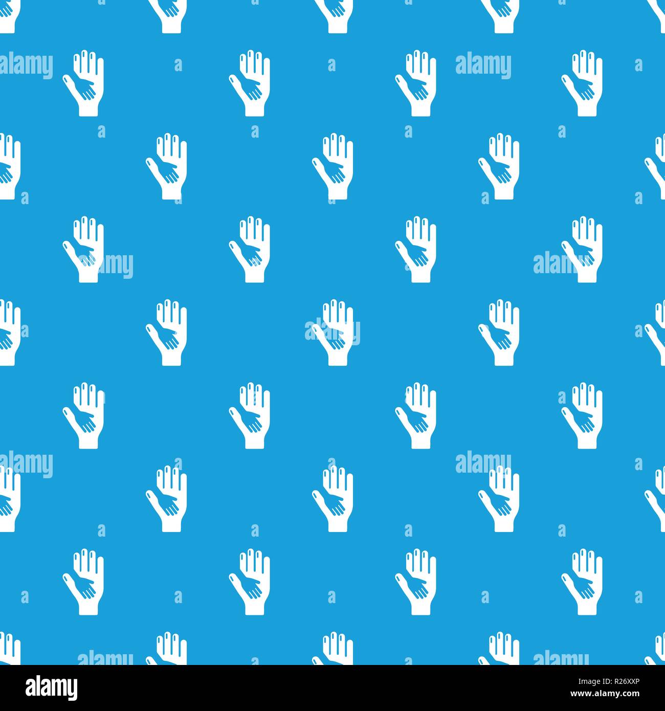 Silhouette handshake blue background design Stock Vector Images - Alamy