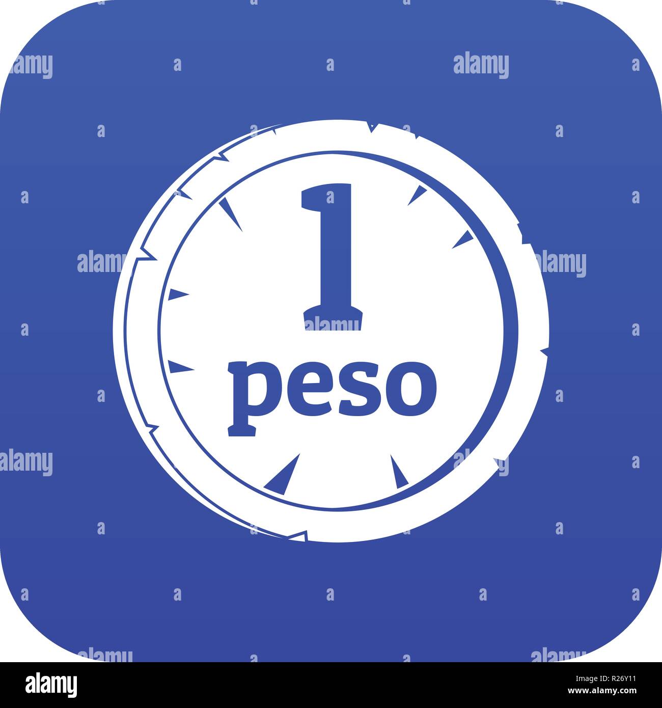 Peso icon digital blue Stock Vector Image & Art - Alamy