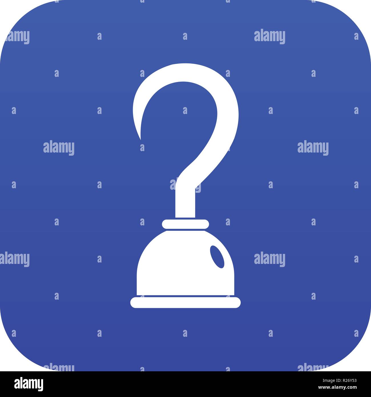 Hook icon digital blue Stock Vector Image & Art - Alamy