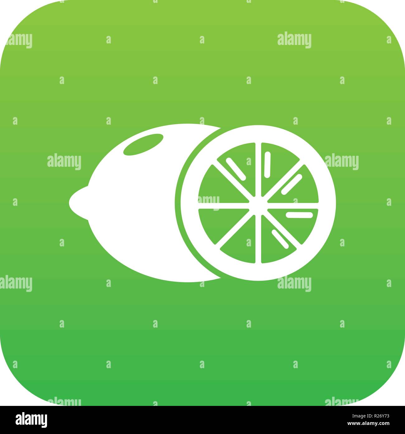 Green lemon limon citrus Stock Vector Images - Alamy