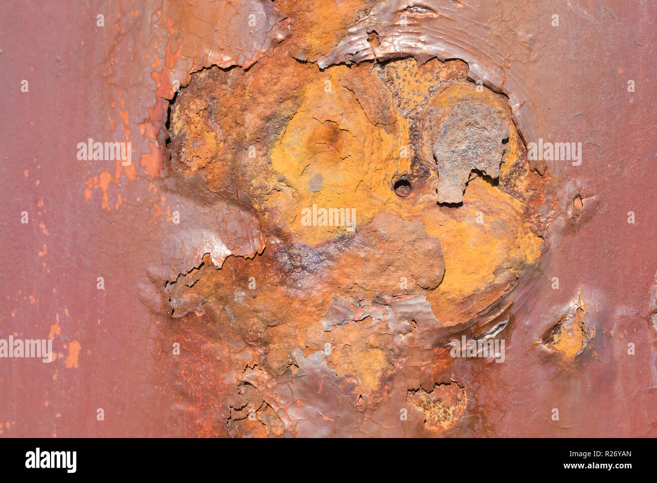 Rusty metal with pattern Stock Photo - Alamy