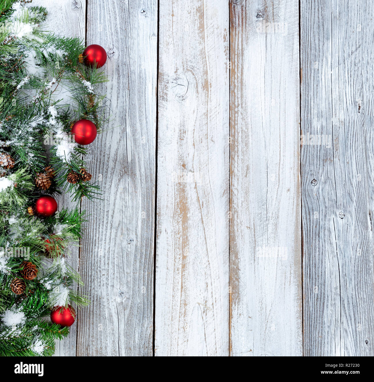 Rustic Wood Christmas Background