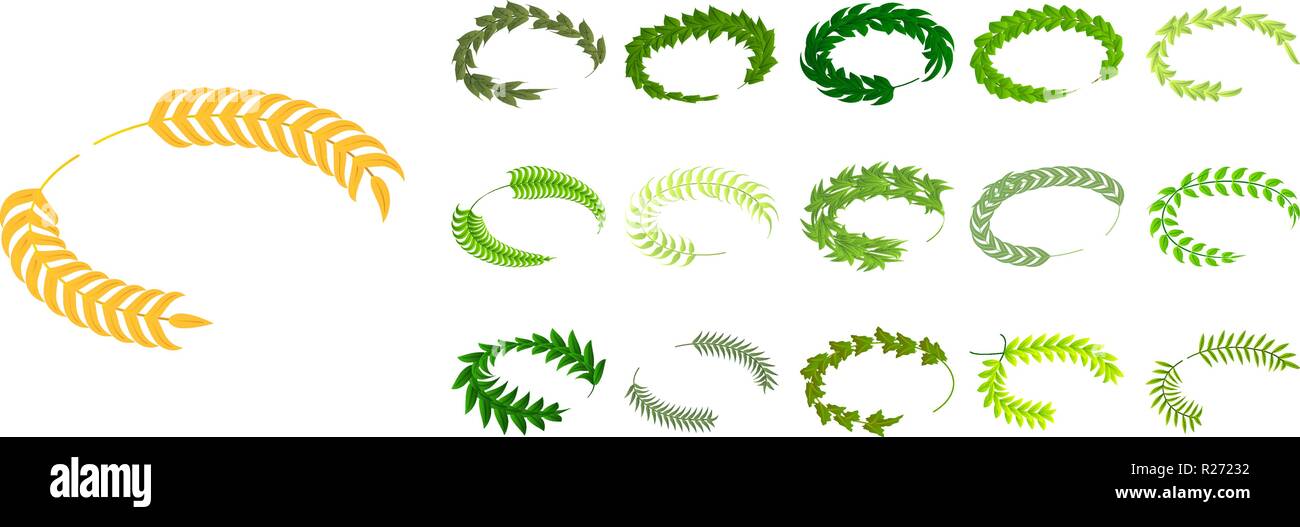 Single laurel wreath Stock Vector Images - Alamy