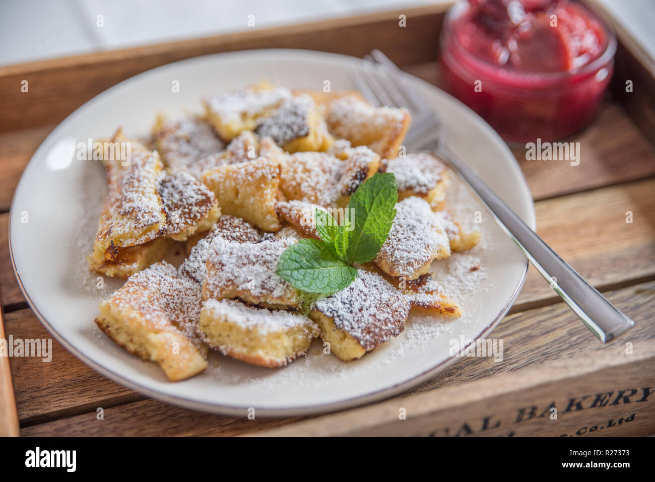 Kaiserschmarrn - traditional austrian pancake dessert Stock Photo - Alamy