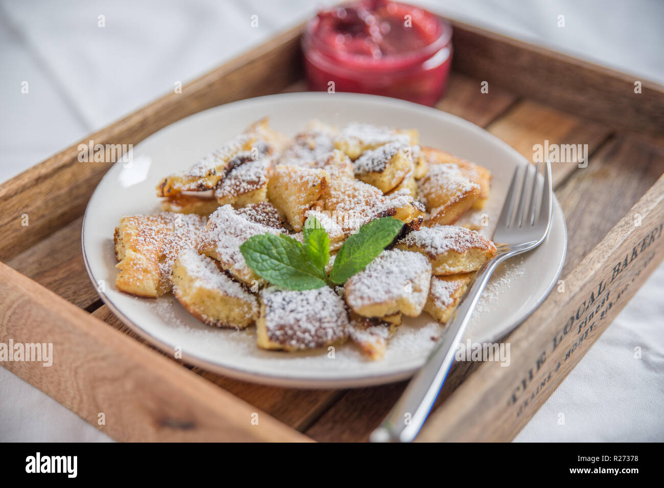 Kaiserschmarrn - traditional austrian pancake dessert Stock Photo - Alamy