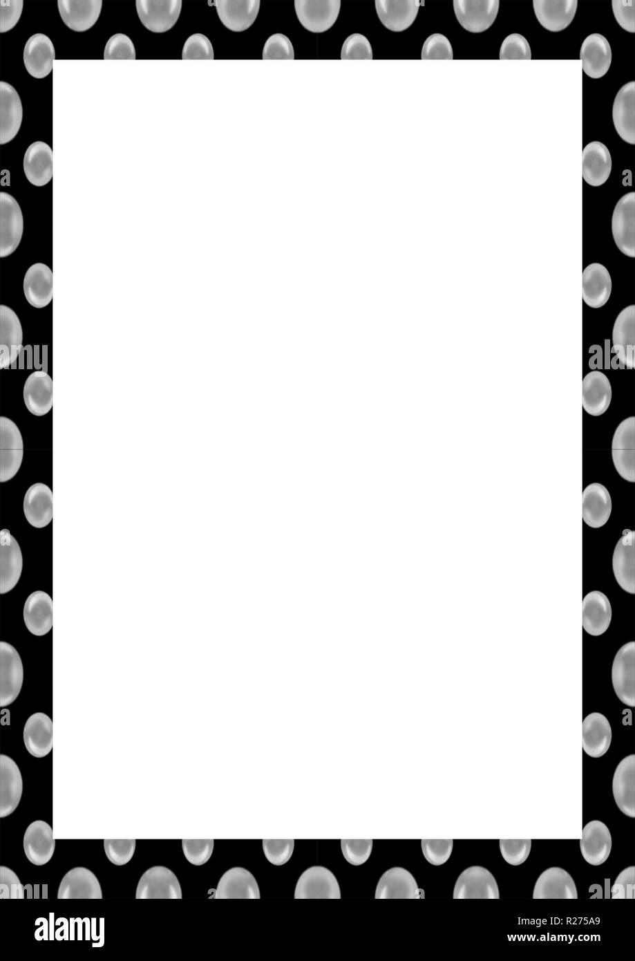 Black And White Polka Dots Borders And Frames