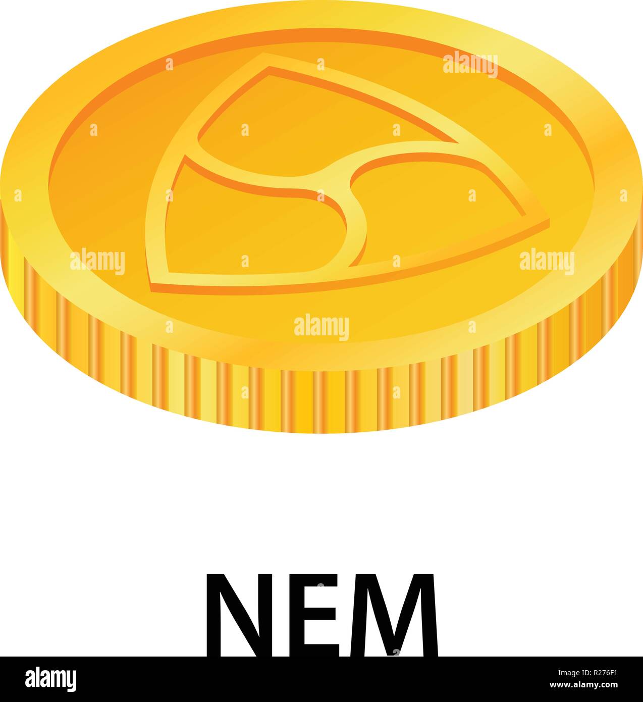 Nem icon. Isometric illustration of nem vector icon for web Stock ...