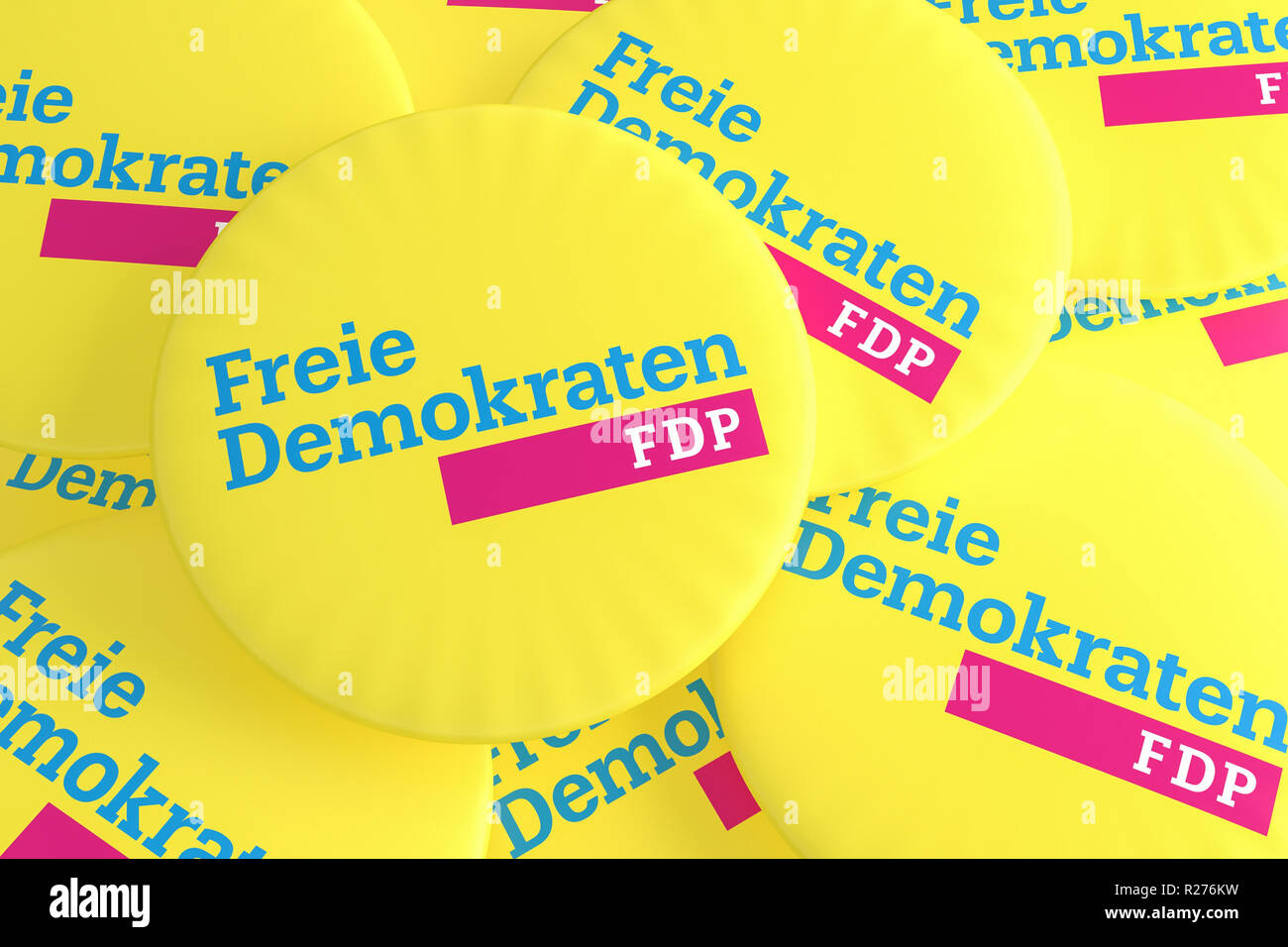 BERLIN, GERMANY - JANUARY 28, 2017: German Election Politics Badges ...