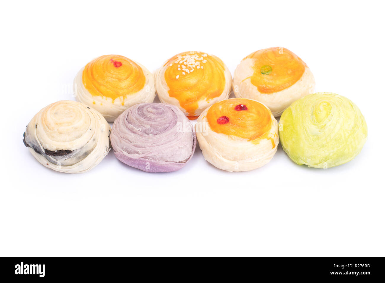 Traditional Chinese cake isolated on white background Stock Photo - Alamy