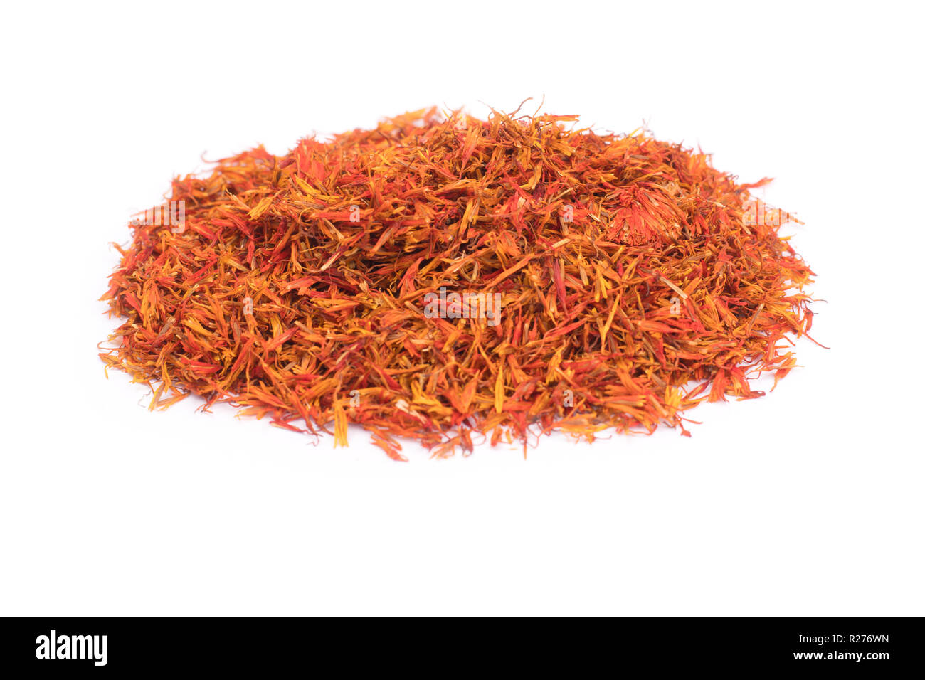 Dried safflower isolated on white background Stock Photo - Alamy