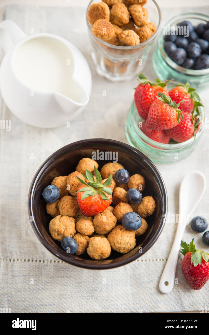 home made healthy breakfast pops Stock Photo - Alamy