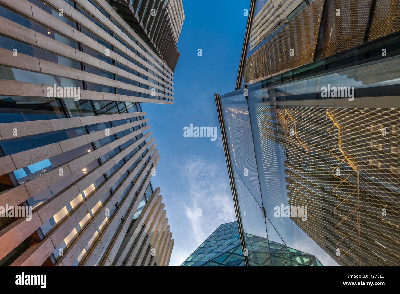 Tokyo, Minato Ward - August 14, 2018 : Street level view of The Jewels ...
