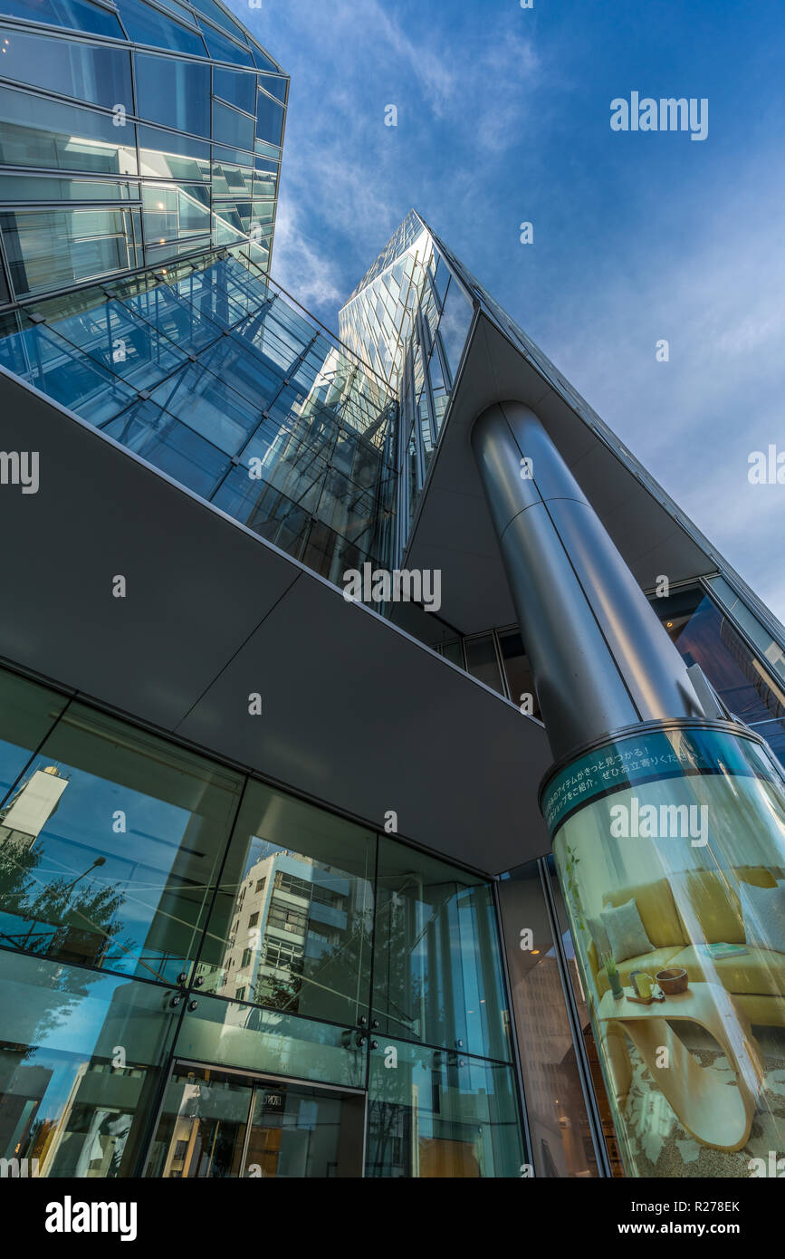 Tokyo, Minato Ward - August 14, 2018 - Ao Building Located at Aoyama ...