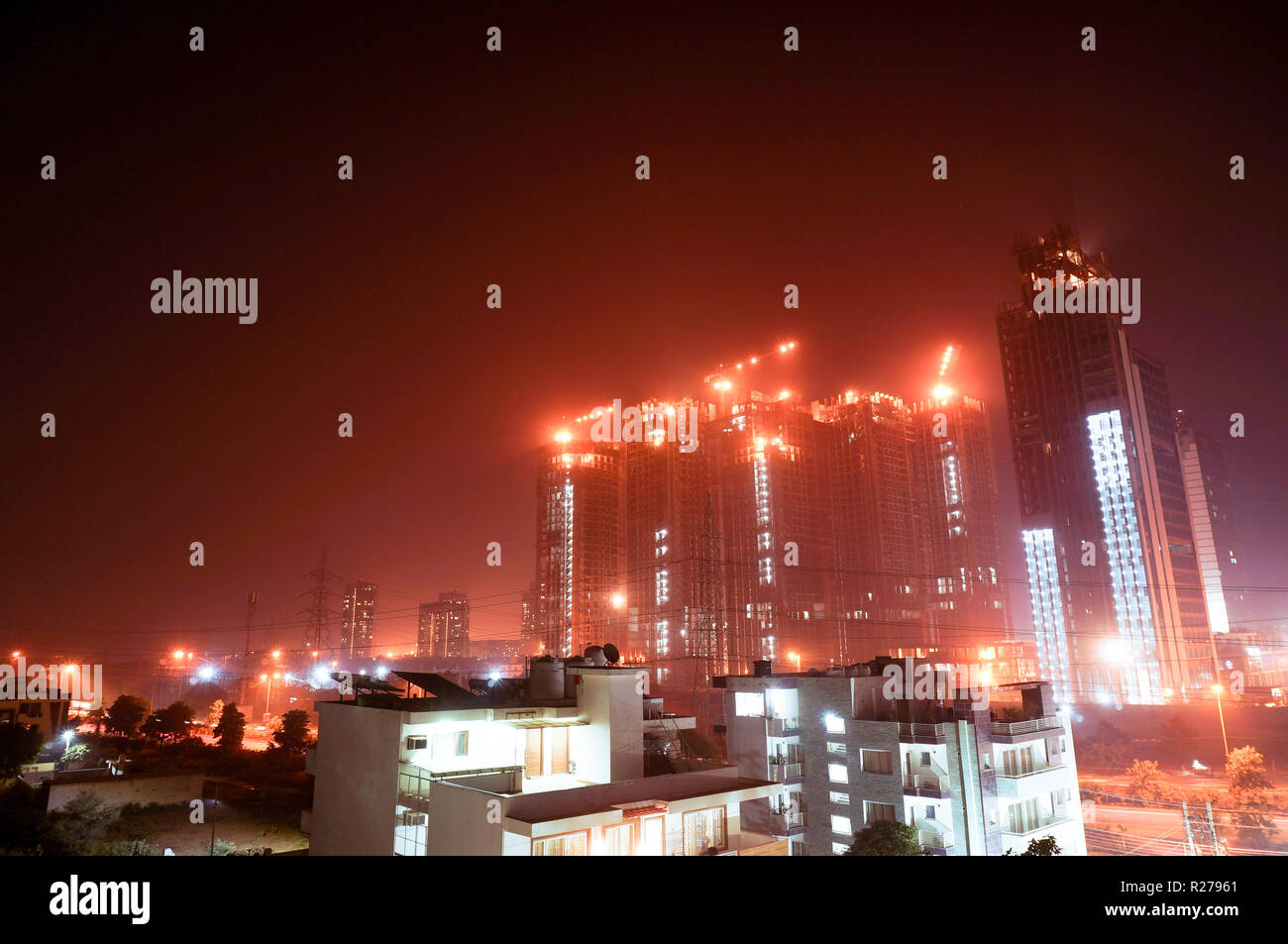 Bangalore and skyline blue sky view hi-res stock photography and images ...
