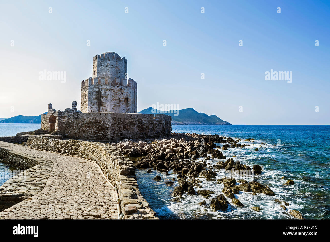 the castle of Methoni Messenia Peloponnese Greece - medieval Venetian ...