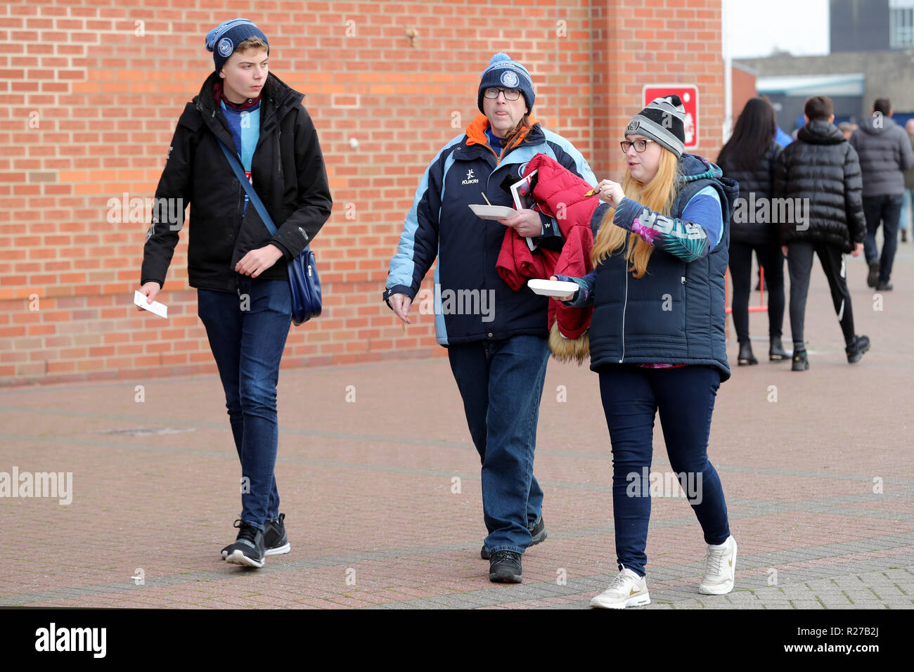 Wycombe fans outside stadium hi-res stock photography and images - Alamy
