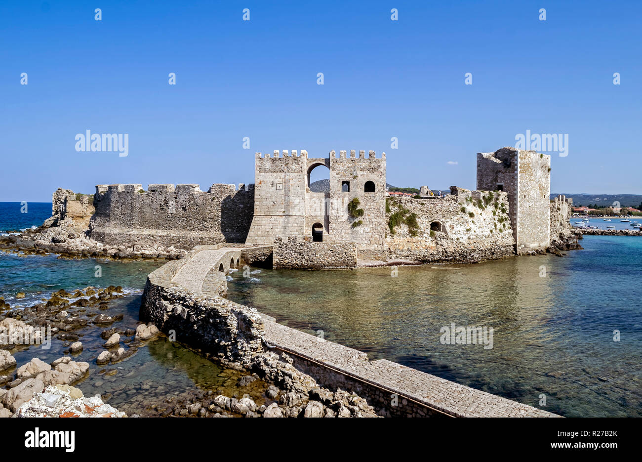 the castle of Methoni Messenia Peloponnese Greece - medieval Venetian ...