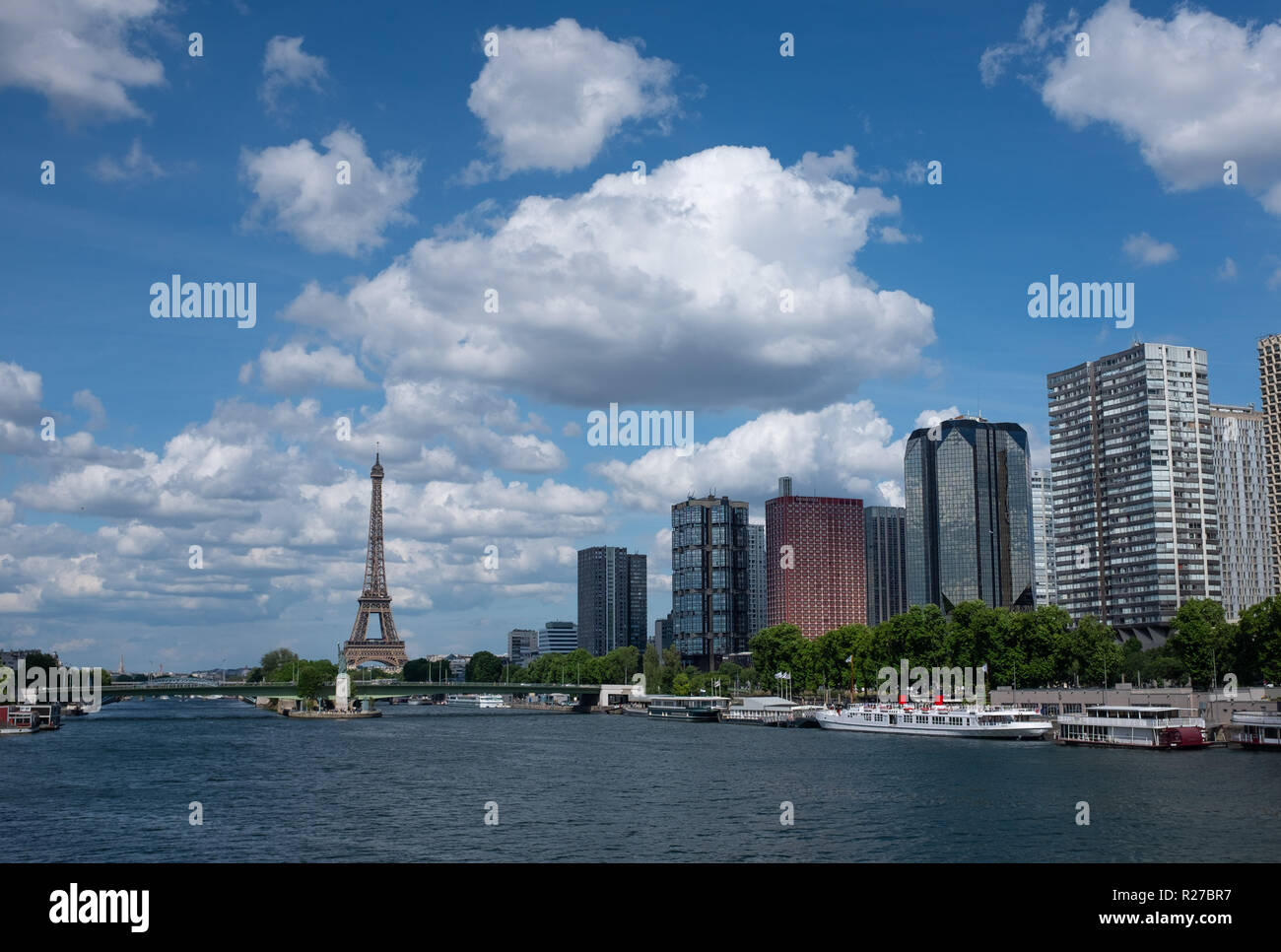 View of Eiffel Tower and River Seine ,Paris, France Stock Photo - Alamy