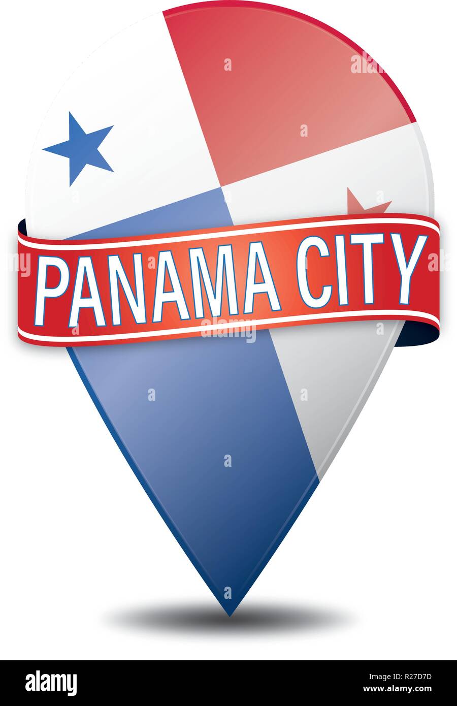 glossy navigation pin with white background Stock Vector Image & Art ...