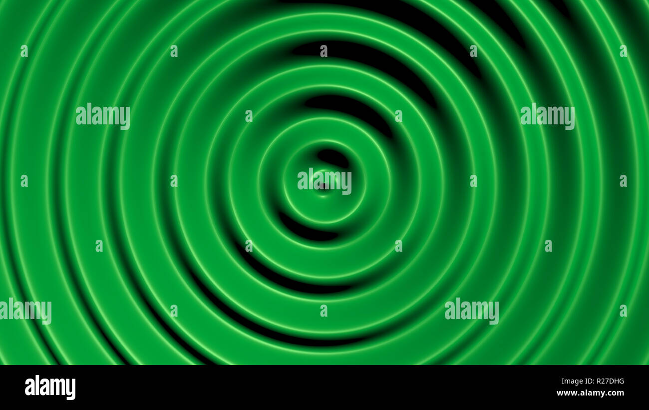 Concentric circles with hypnotic effect, colored water resonance ...