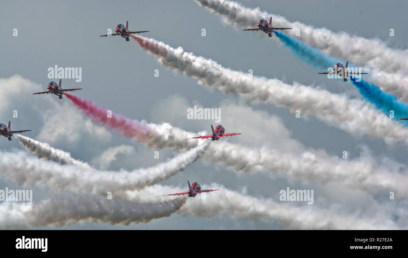 Royal Air Force Red Arrows Stock Photo - Alamy