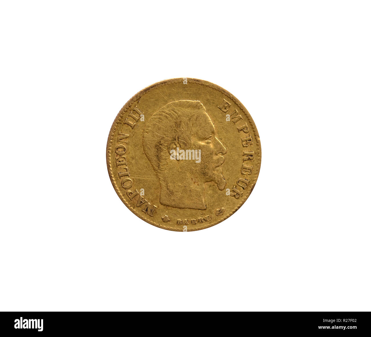 10 franc gold coin hi-res stock photography and images - Alamy