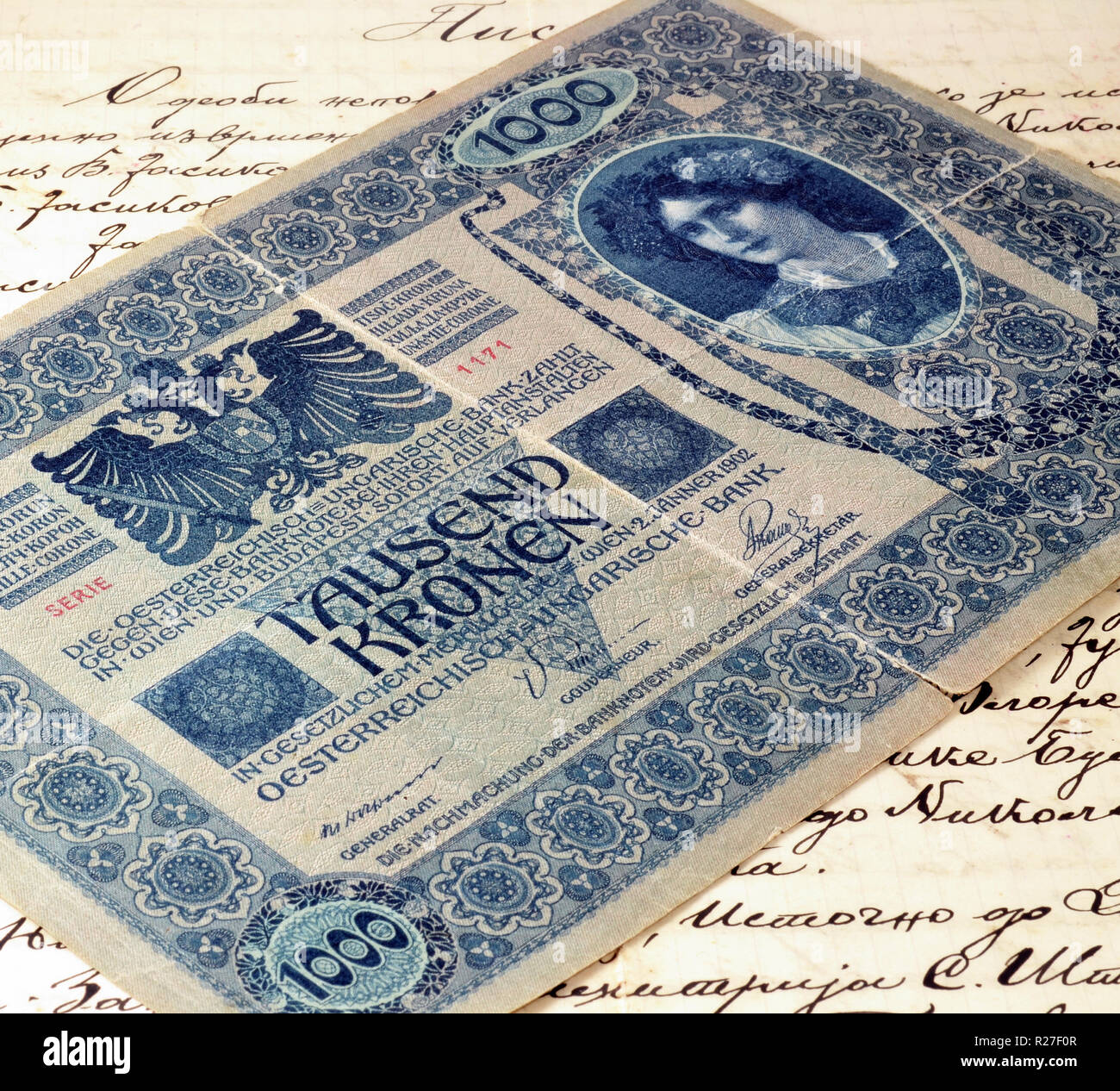 Old Austro-Hungarian paper money Stock Photo - Alamy