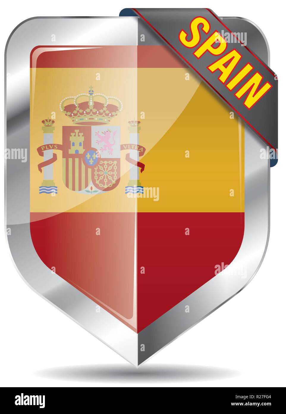 Shield of spain Stock Vector Images - Alamy