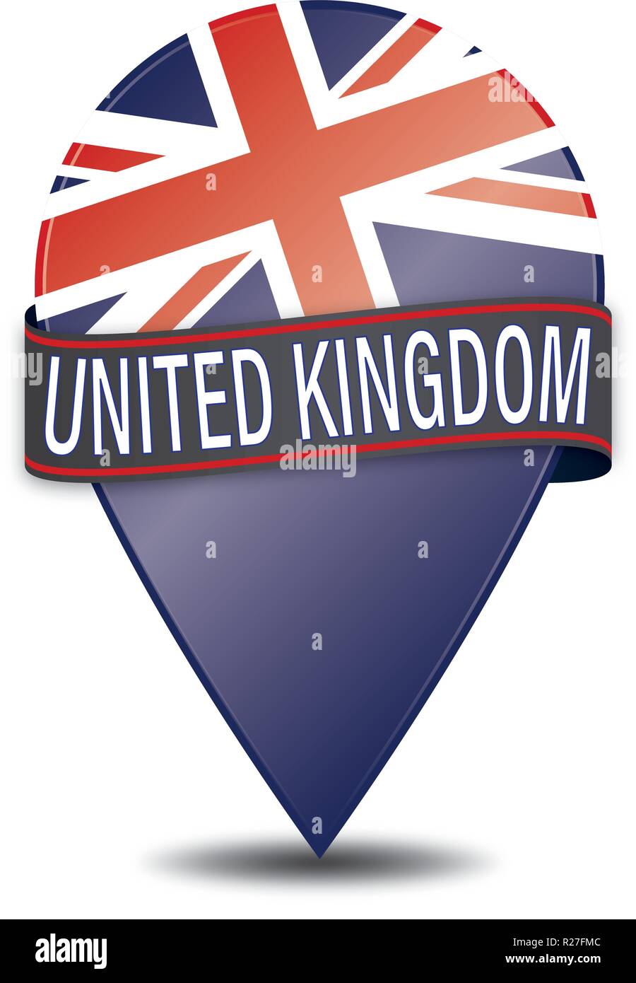 Map uk pin Stock Vector Images - Alamy