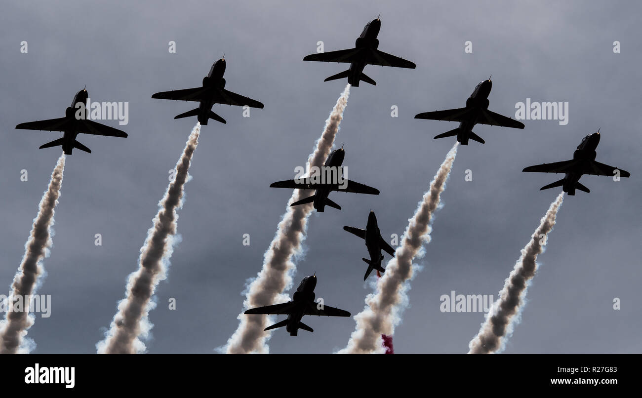 Royal Air Force Red Arrows Stock Photo - Alamy