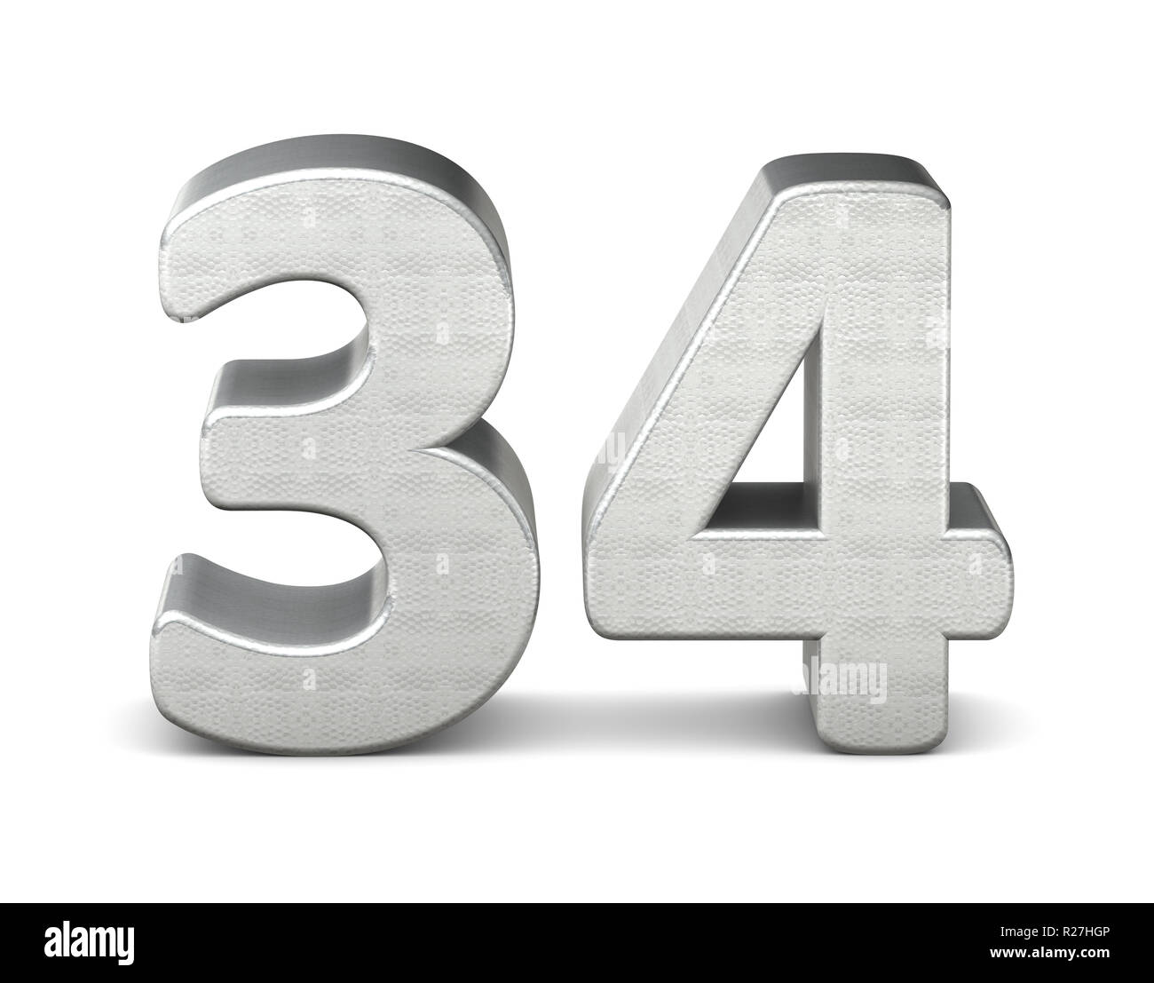 Number 34 Cut Out Stock Images & Pictures - Alamy