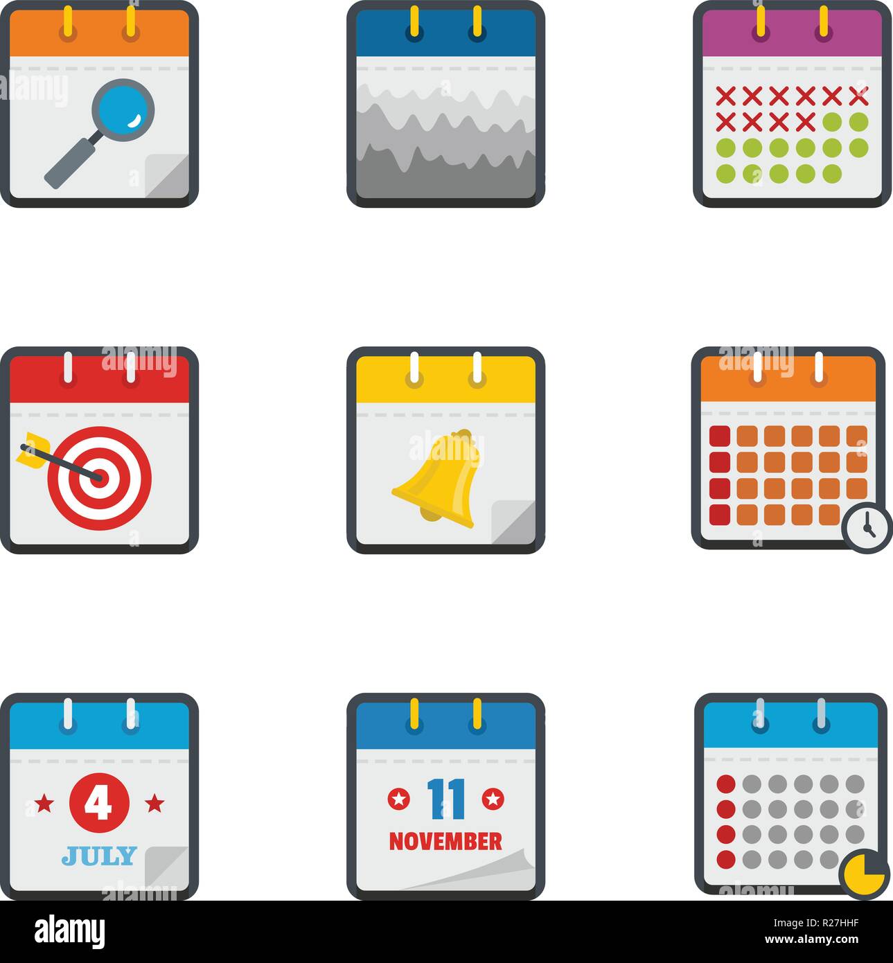 Translation icons set. flat set of 9 translation vector icons for web ...