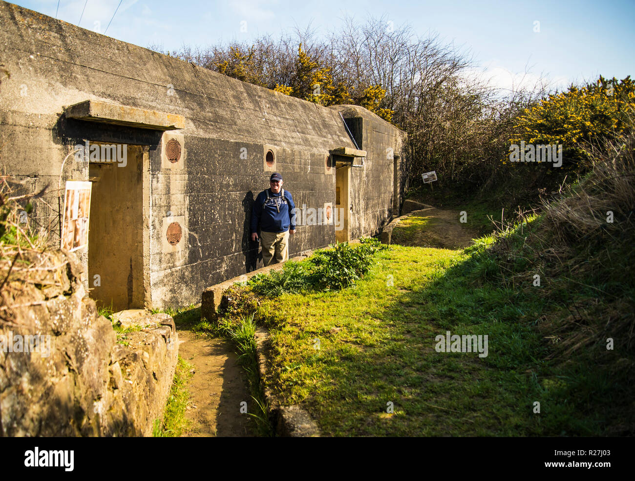 MAISY - APRIL 6: WWII German battery in Maisy, Normandy, France ...