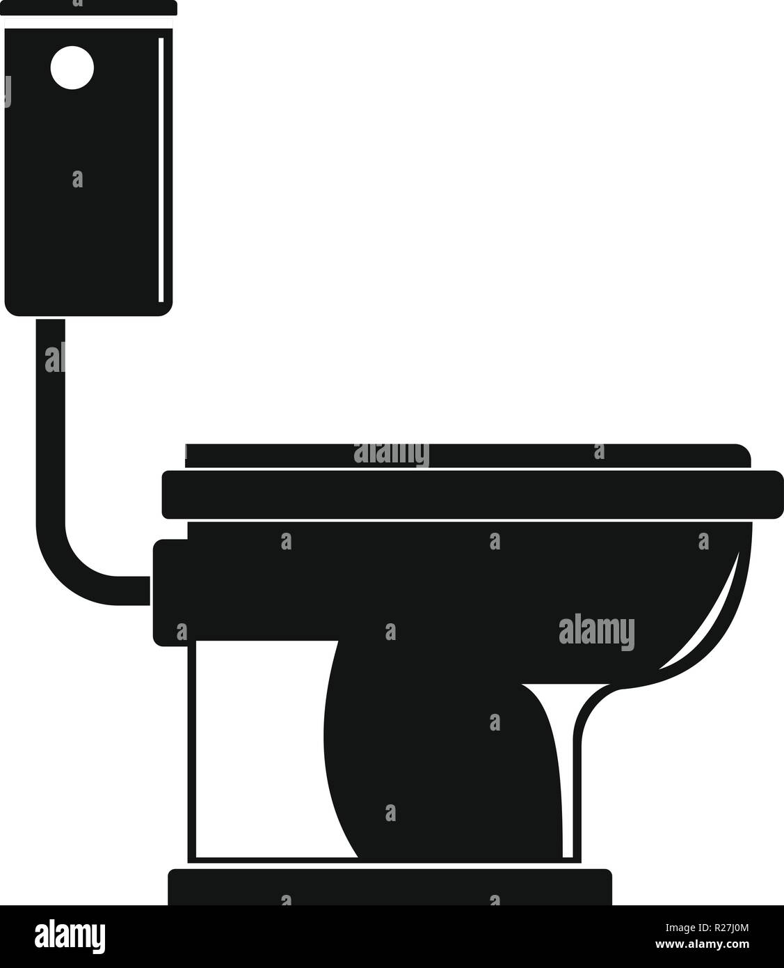 Toilet icon. Simple illustration of toilet vector icon for web Stock ...