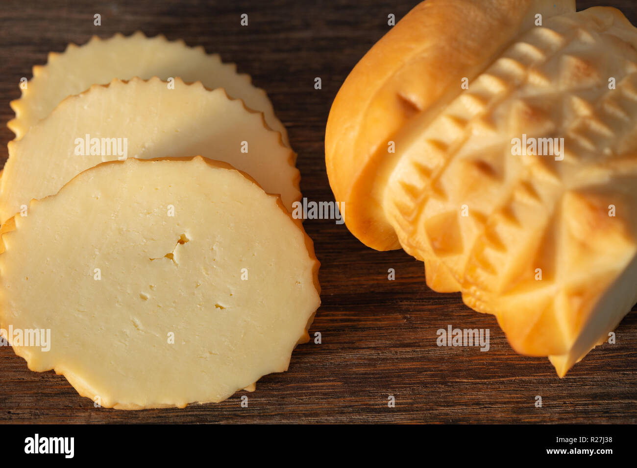 traditional polish highlander sheep cheese, oscypek Stock Photo - Alamy