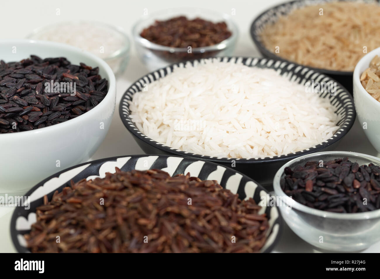 rice, different varieties of raw rice Stock Photo - Alamy