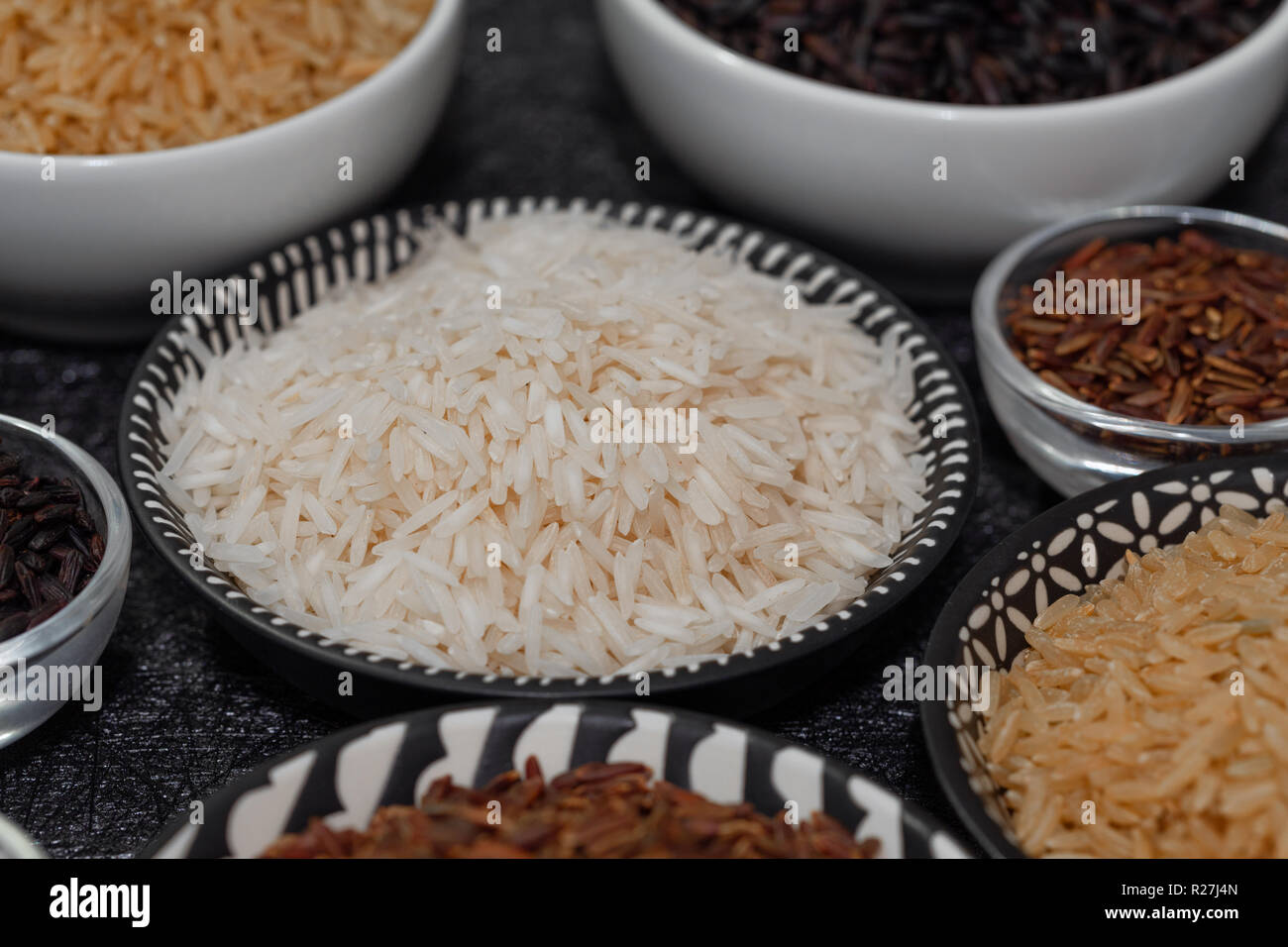 rice, different varieties of raw rice Stock Photo - Alamy