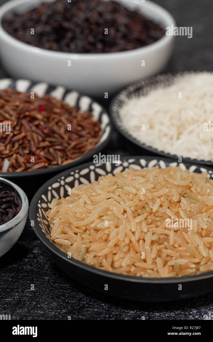 Raw rice varieties hi-res stock photography and images - Alamy